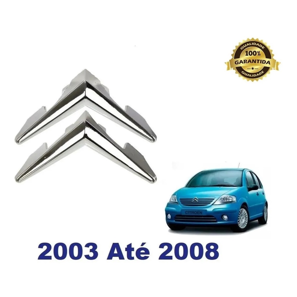 Emblema Grade Radiador Citroen C3 2003 2004 2005 2006 2007 Até 2008 MOD ...