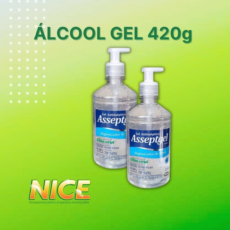 ÁLCOOL GEL 420g (1un) | Shopee Brasil