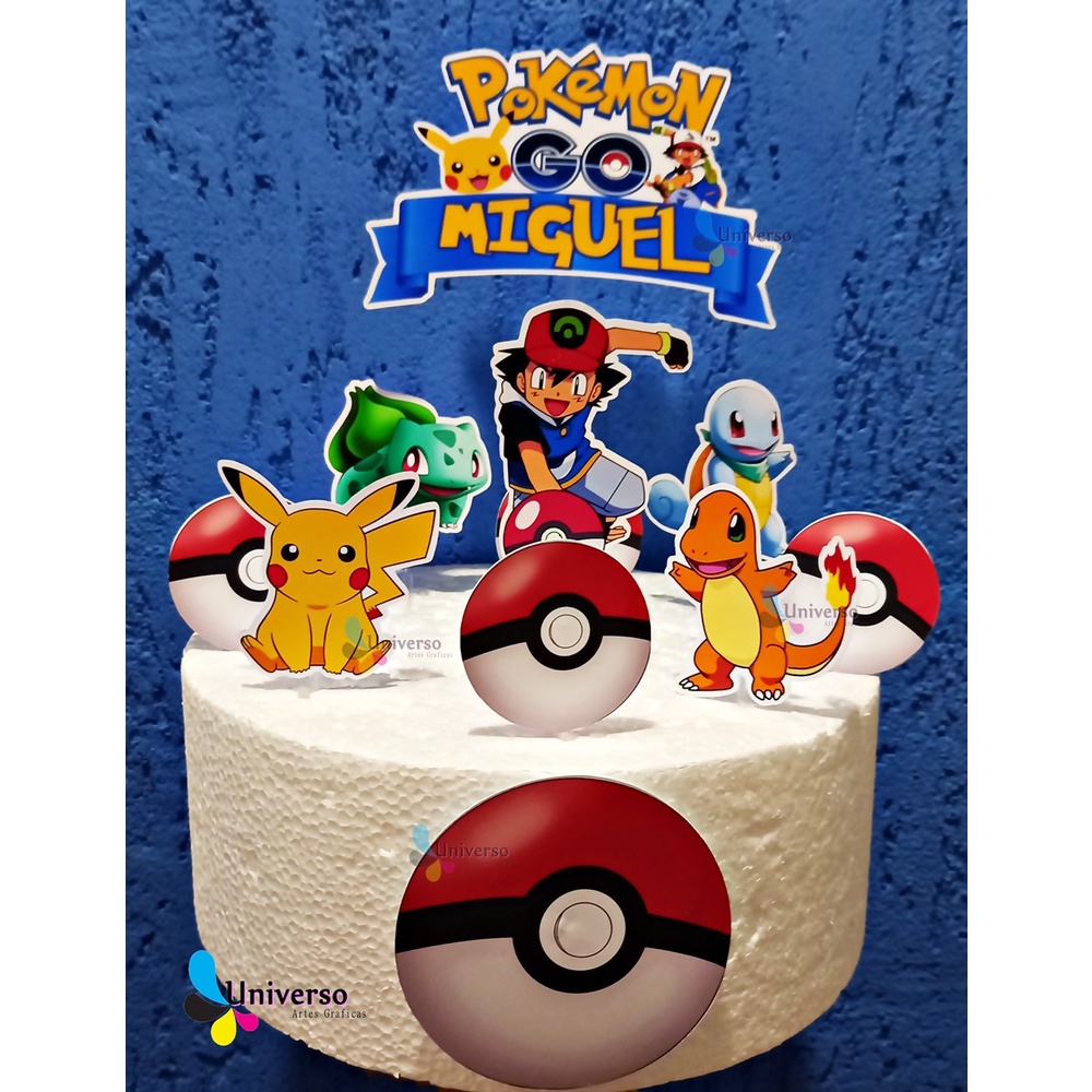 Topo de Bolo Pokémon | Shopee Brasil