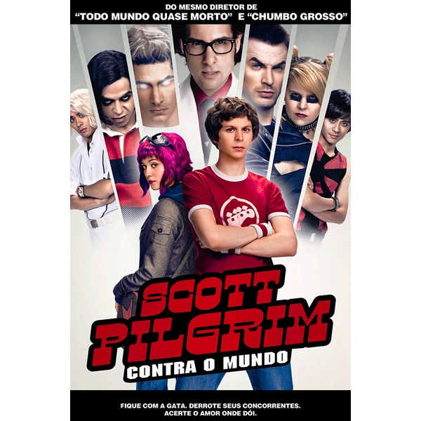 Poster Scott Pilgrim Contra O Mundo - Filmes | Shopee Brasil