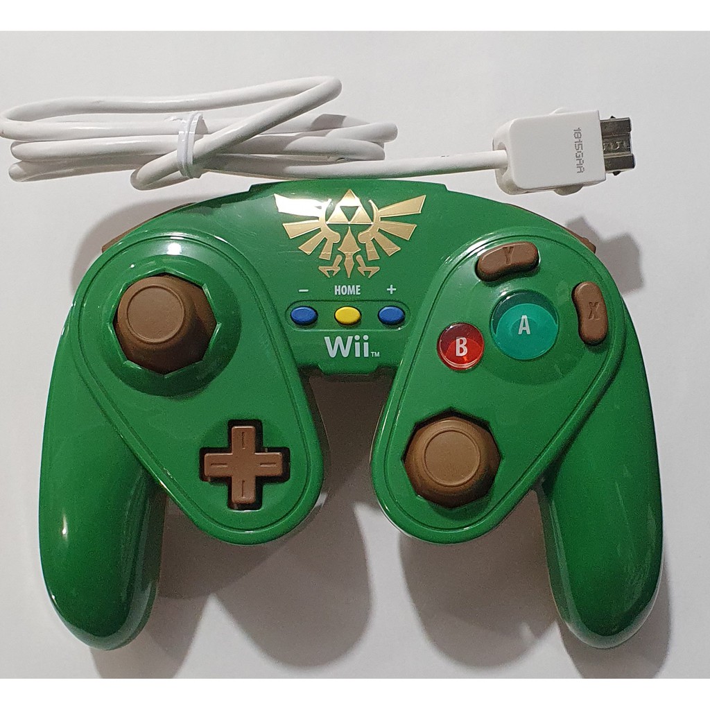 Controle Link Zelda Wii U Wired Fight Pad semi Novo Shopee Brasil