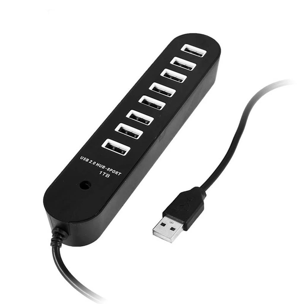 Adaptador Usb Expansor Pc Acessorios 8 Entradas Hub 2.0 Multi Usb ...