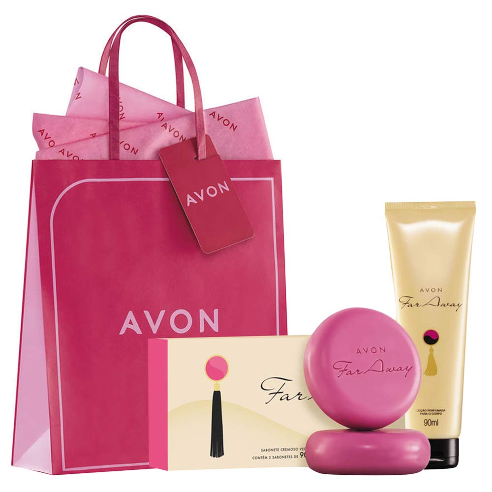 Kit Far Away Corpo Hidratante e Sabonete Avon | Shopee Brasil