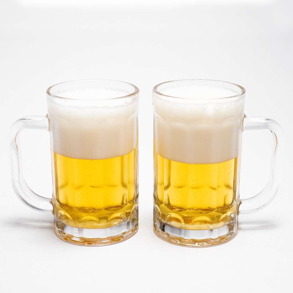 Conjunto Com 2 Canecas De Chopp Cerveja de Vidro 400 ML | Shopee Brasil