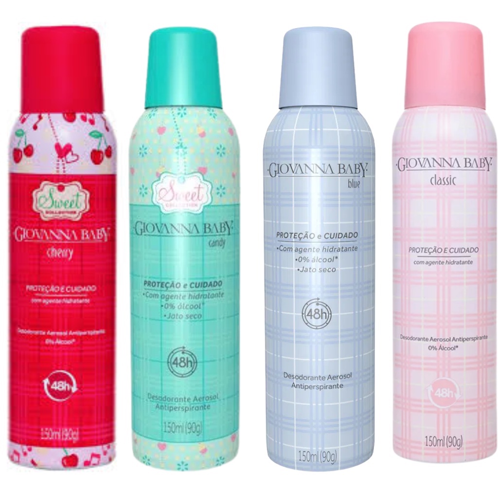 Giovanna Baby Desodorante Corporal Aerosol - 150ml (90g) Giovana Baby ...