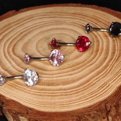 Bananabell Cristal - PIERCING AÇO CIRÚRGICO (umbigo) | Shopee Brasil