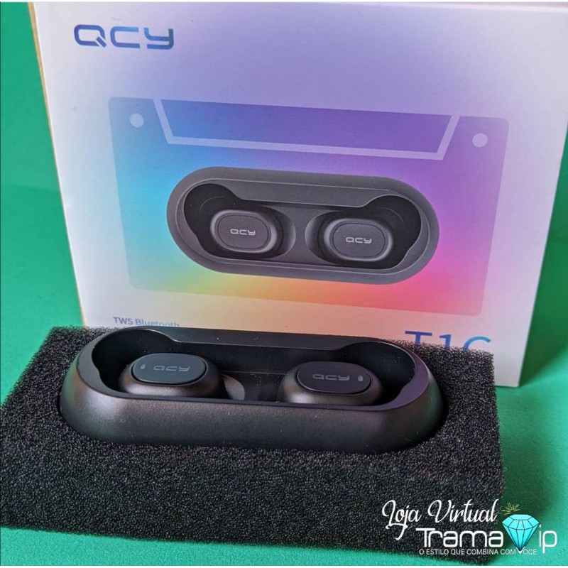 Fones de ouvido Bluetooth 5.0 - QCY T1C (Original) | Shopee Brasil
