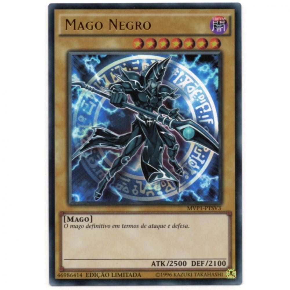 Carta de Yugioh: Mago Negro MVP1-PTSV3 Ultra Raro | Shopee Brasil