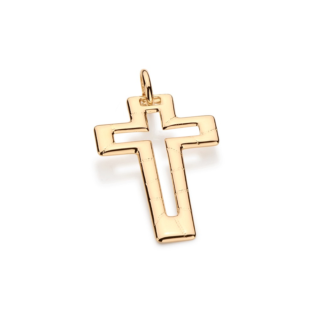 Pingente Masculino Formato Cruz com Detalhes Trabalhados Rommanel ...