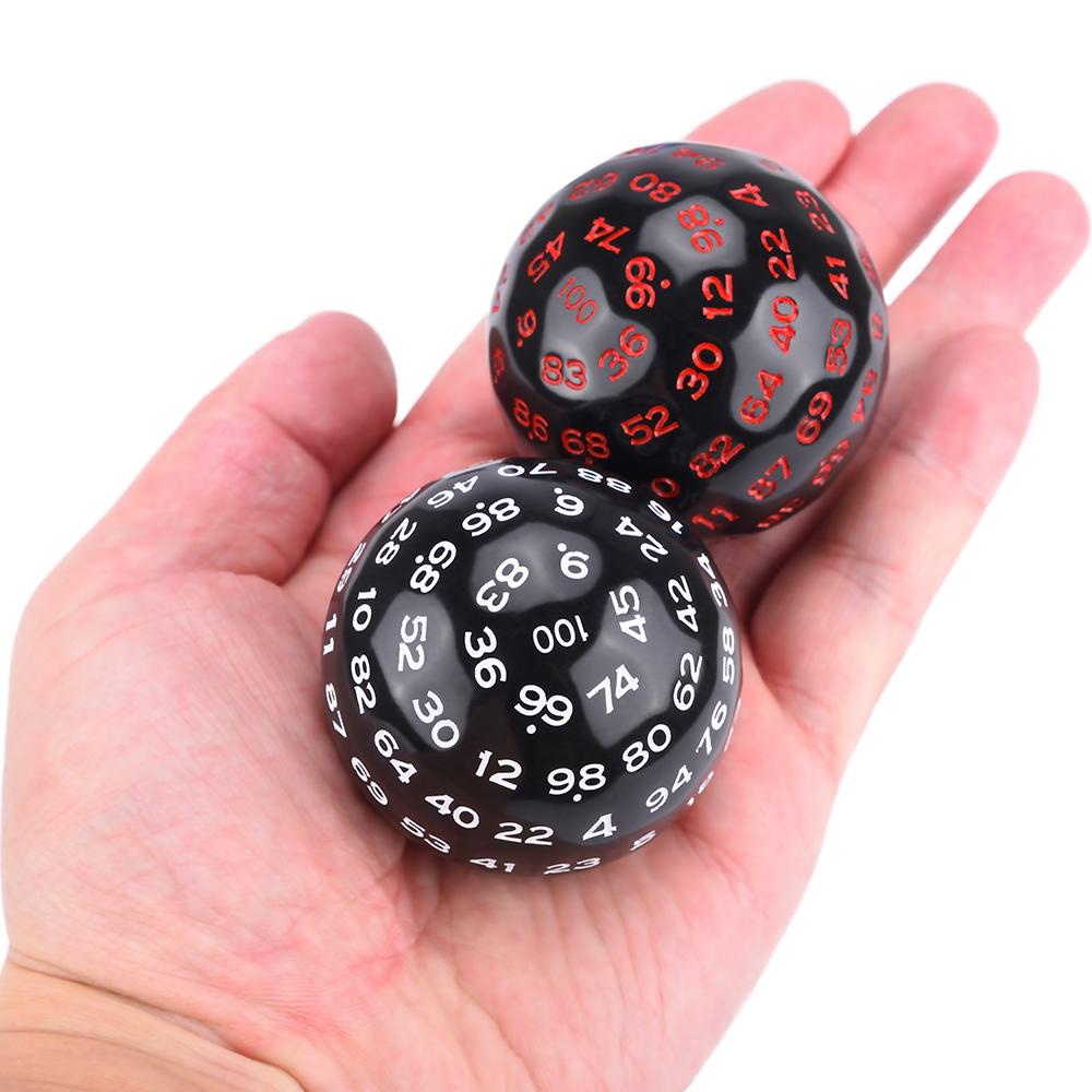 Dado RPG Especial D100 Preto (100 lados) | Shopee Brasil