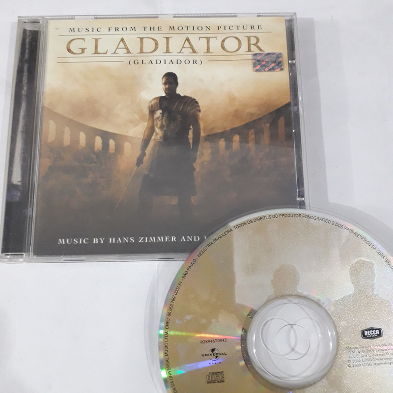 Cd - GLADIATOR - Soundtrack - Trilha Sonora Original | Shopee Brasil