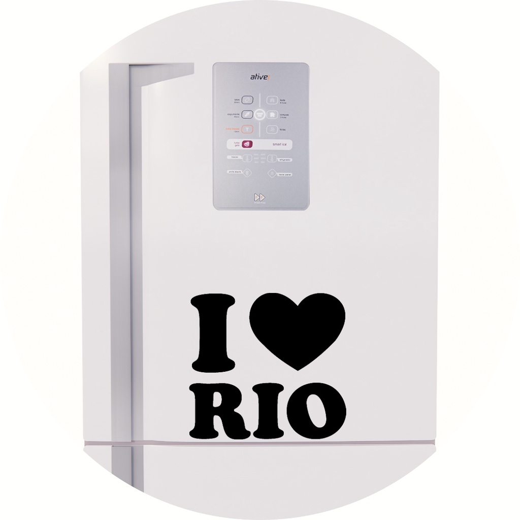 Adesivo de Geladeira Eu Amo Rio De Janeiro - I Love Rio | Shopee Brasil