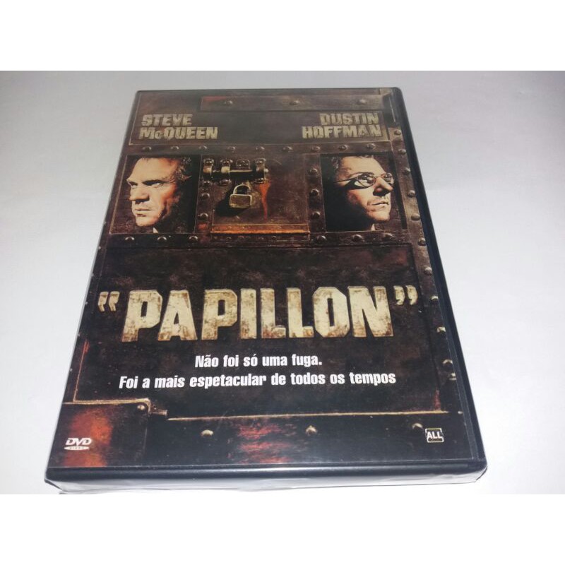 Dvd - Papillon - 1973 - Steve McQueen - Dustin Hoffman - Dublado - Lacrado | Shopee Brasil
