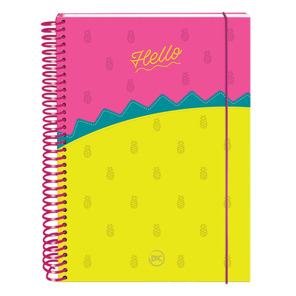 Caderno Colegial Hello DAC | Shopee Brasil
