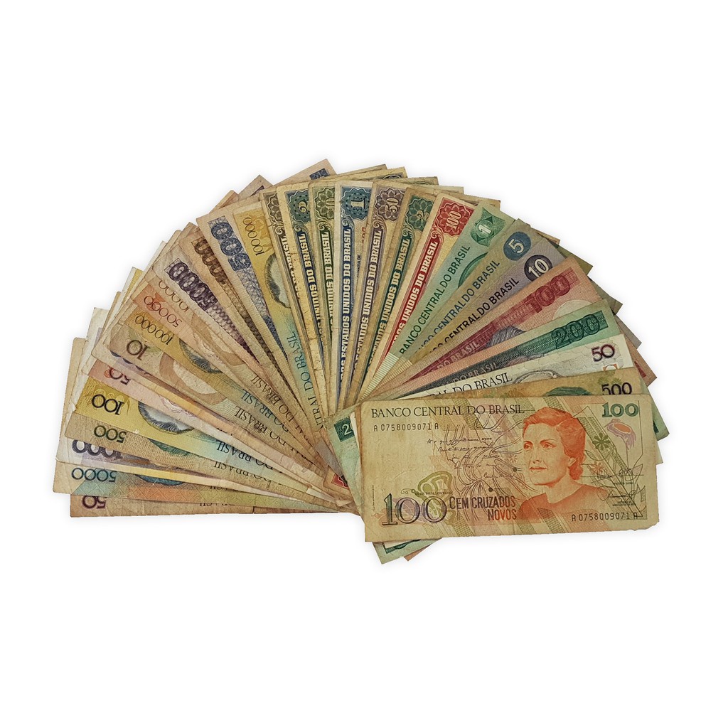 Lote Cédulas Antigas Nacionais - 30 Cédulas Sem Repetir Tipo | Shopee ...