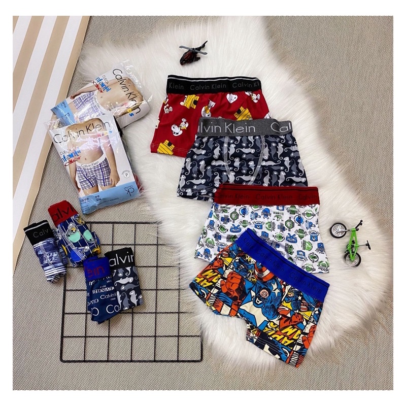 Cueca box infantil unidade microfibra 1 a 8 anos | Shopee Brasil