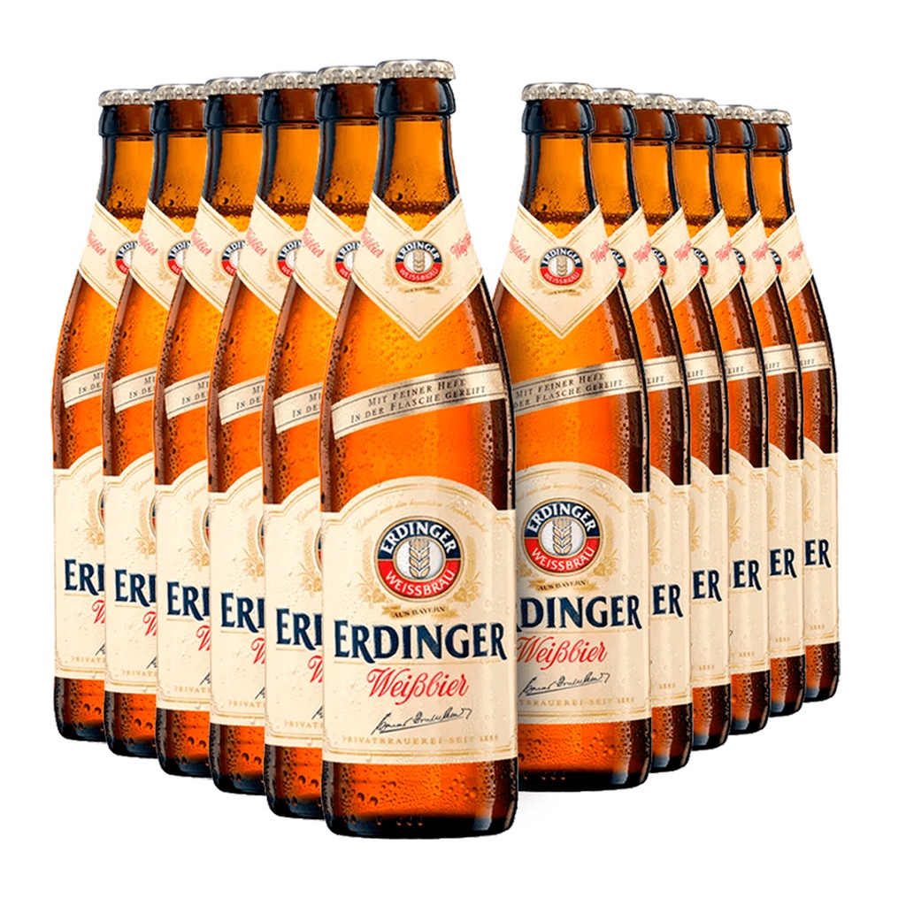 Cerveja Erdinger Tradicional WeissBier 500ml - Caixa 12 Unid | Shopee ...