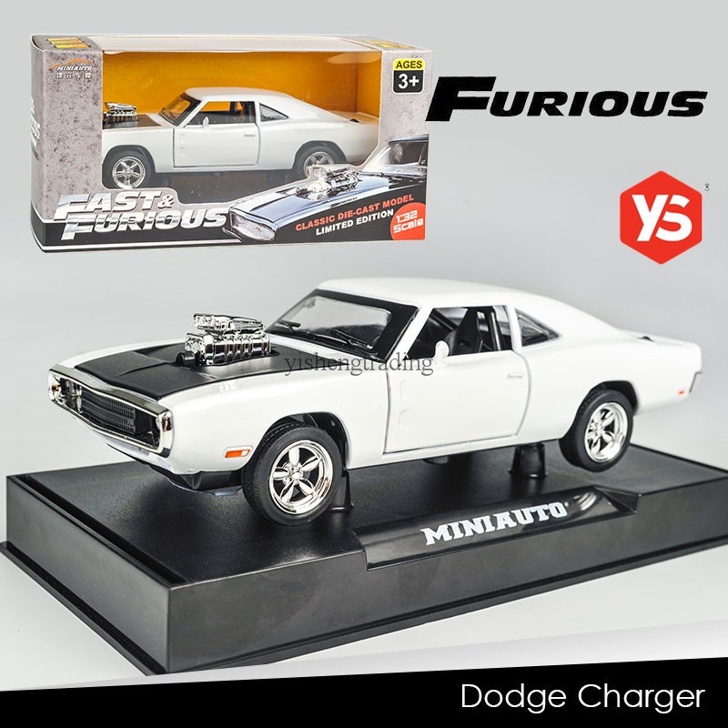 1:32 Scale Dodge Charger -Fast Furious Dom Miniatura Carrinho de ...