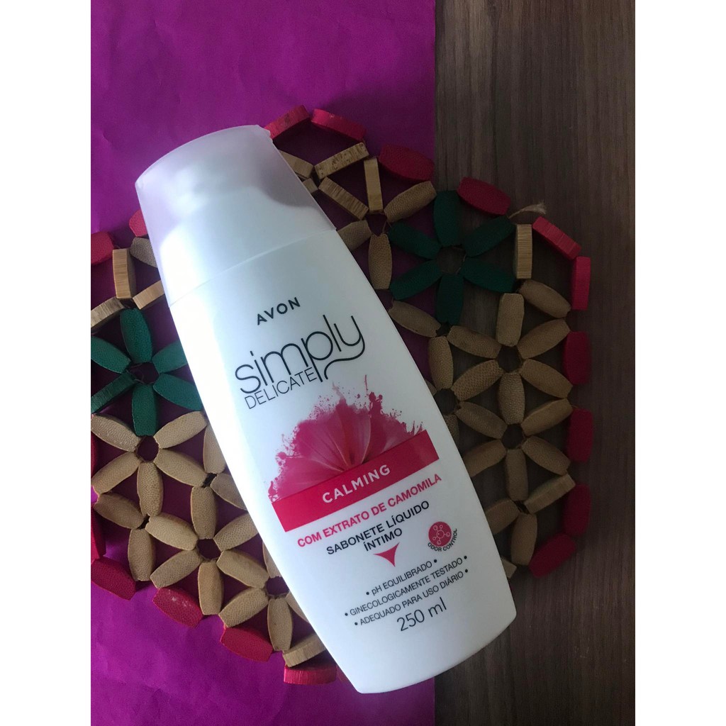 Sabonete Líquido Íntimo Simply Delicate - 250ml - 125ml-Avon | Shopee ...