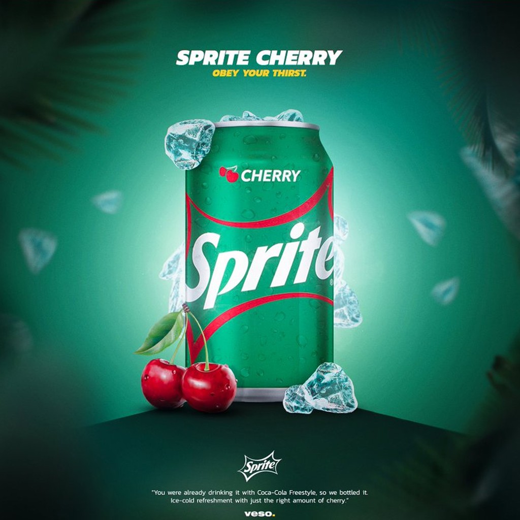 Sprite Cherry/Cereja Importada Dos Estados Unidos Refrigerante Com ...