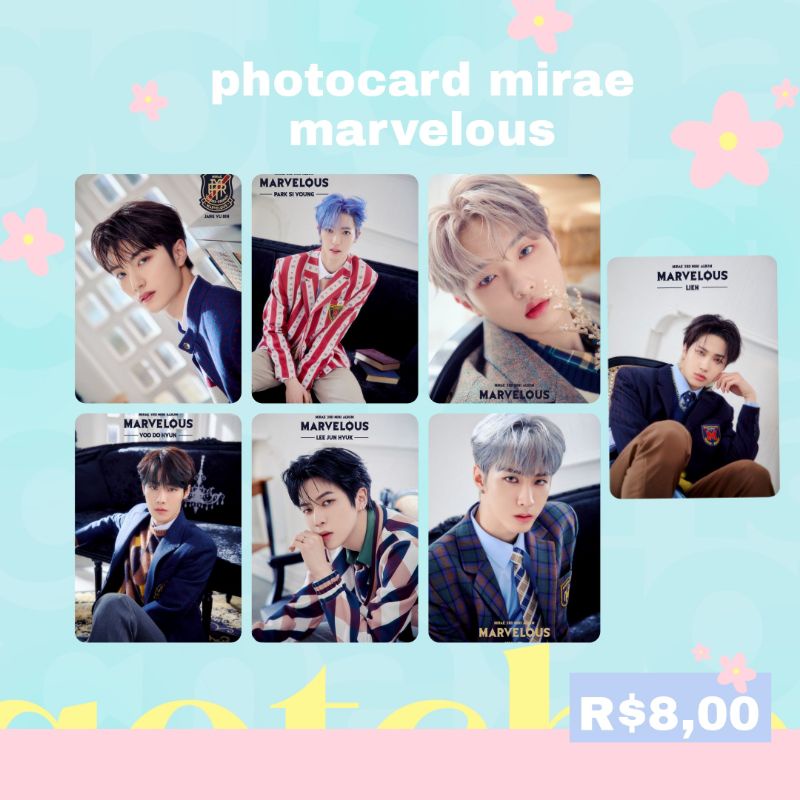 Photocard mirae marvelous | kpop card fanmade | Shopee Brasil