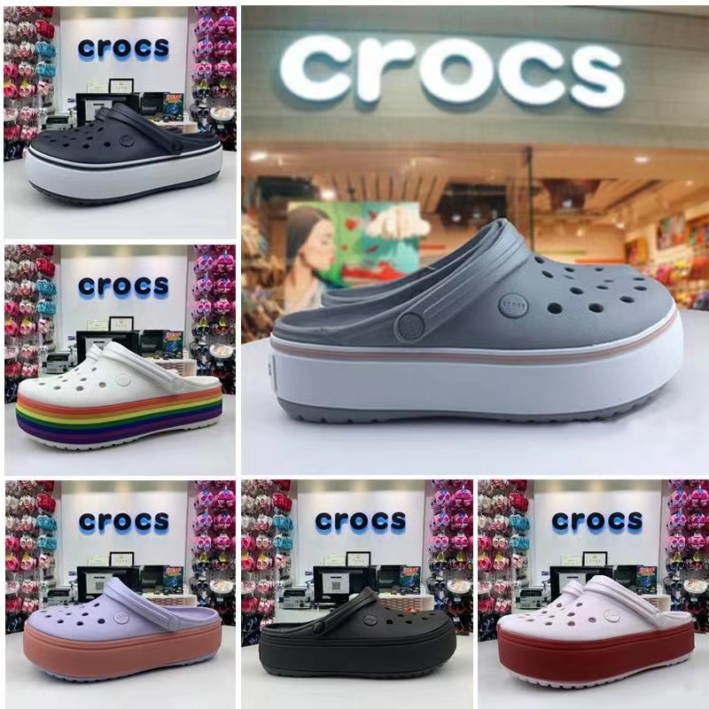 Flip Flop Feminina De Sola Grossa Crocs | Shopee Brasil