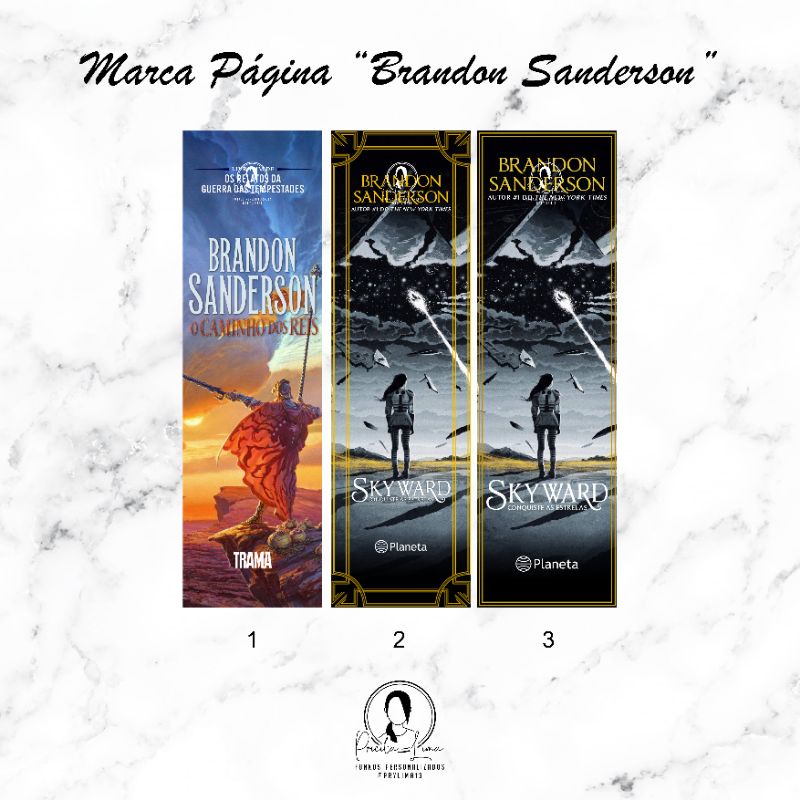 kit 3 Marca página plastificado Brandon Sanderson / O Caminho dos Reis ...