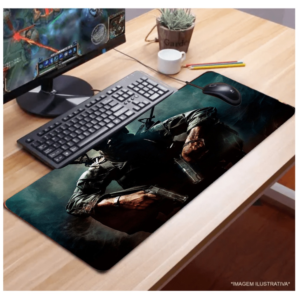 Mouse Pad Gamer call of duty warzone black ops Personalizado 65x32 ...