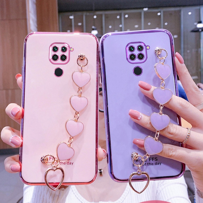 Capa Redmi Note 9 Love Heart Bracelet Capinha Para Xiaomi Redmi Note 9