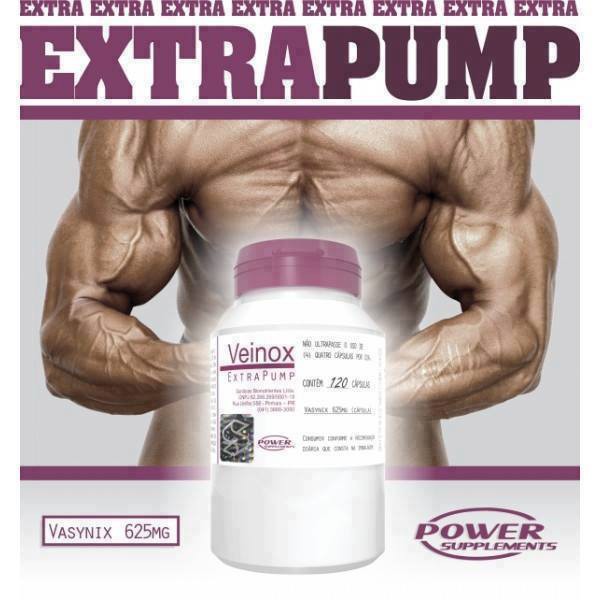 VASODILATADOR VEINOX 120 CAPS EXTRA PUMP - ORIGINAL - POWER SUPPLEMENTS | Shopee Brasil