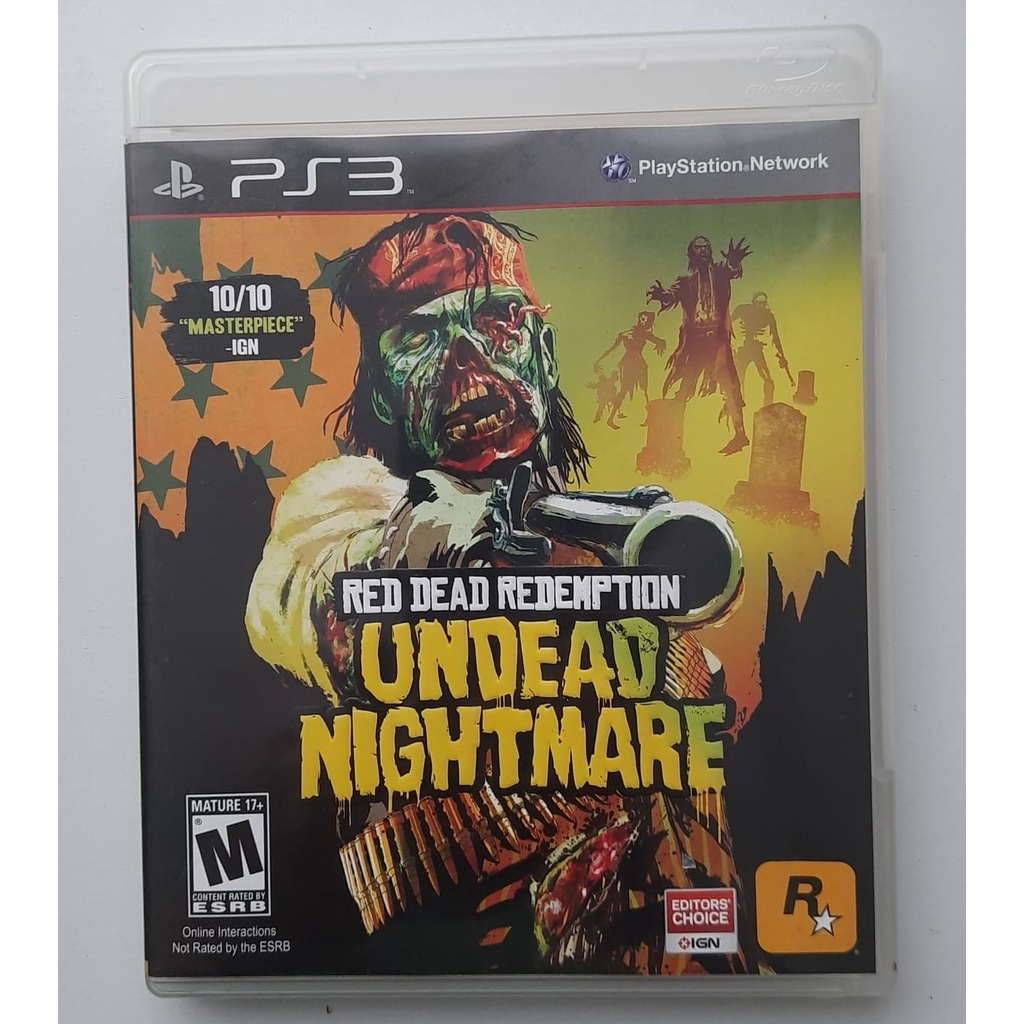 Red Dead Redemption Undead Nightmare PS3 Original Em Mídia Física ...