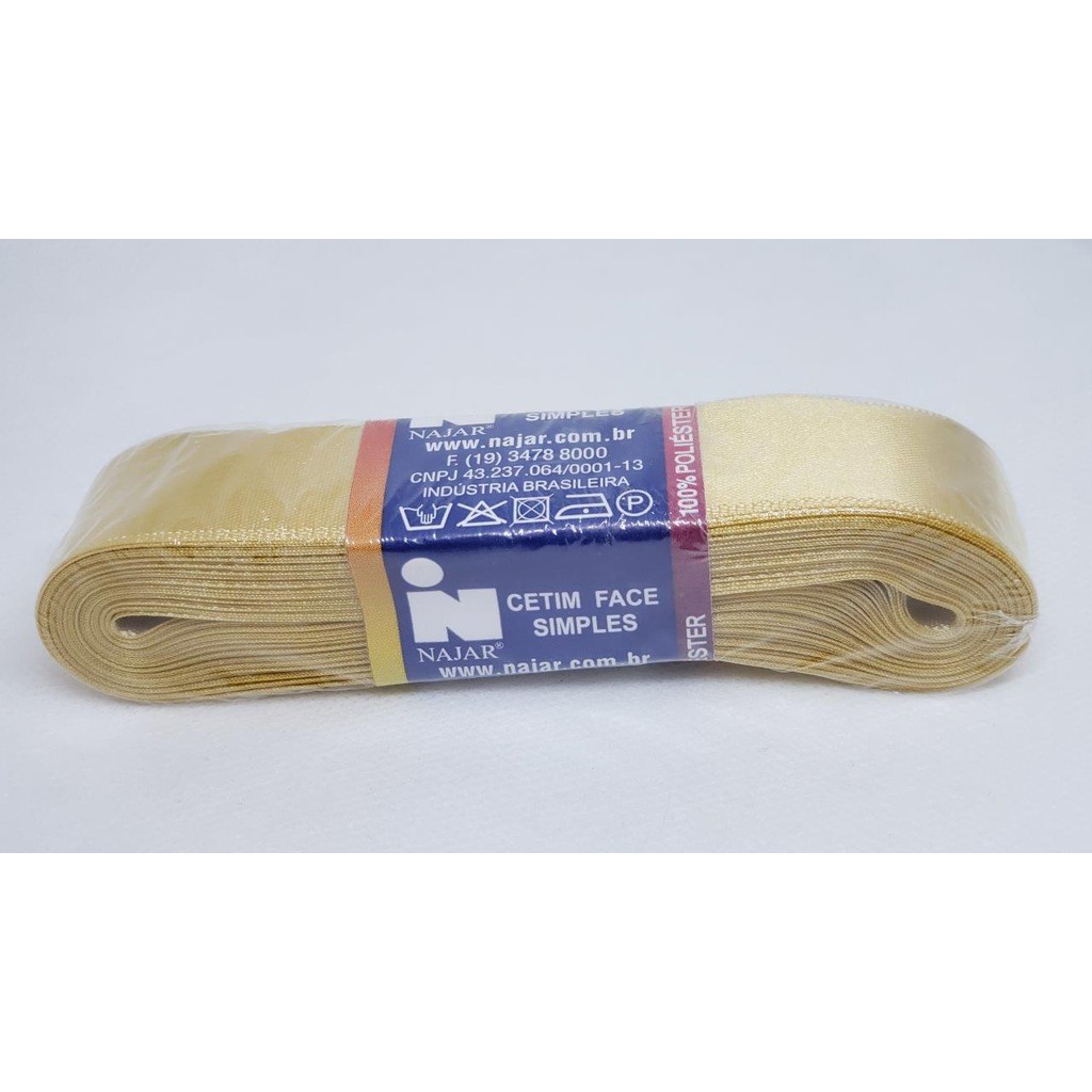 Fita de cetim Najar - Gold - cor 74 - 22mm | Shopee Brasil