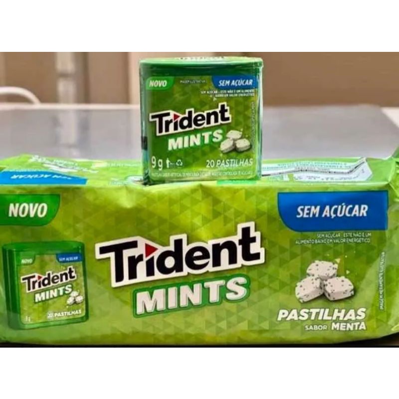 Trident MINTS pastilha cx c/9 caixinhas de 9g cada | Shopee Brasil