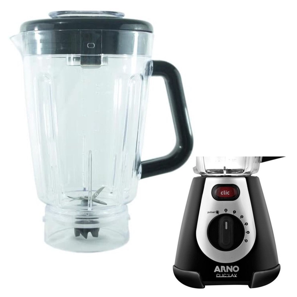 Copo Liq. Arno Clic Lav Top Cristal Preto | Shopee Brasil