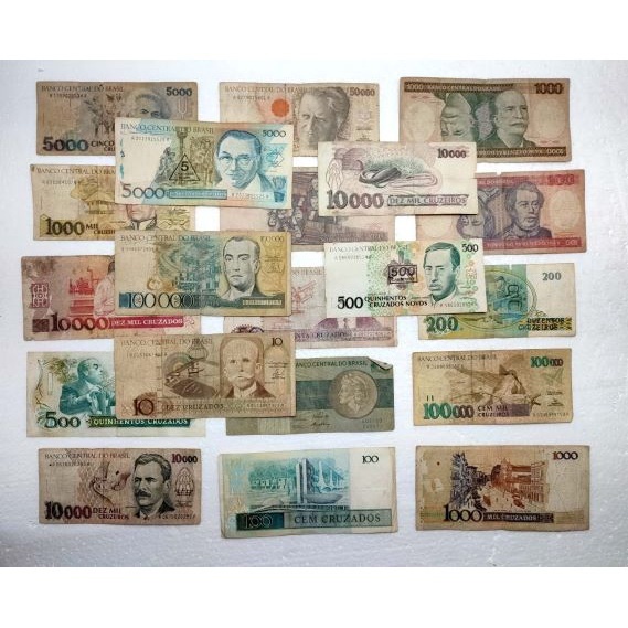 cédulas antigas brasileiras para colecionador, variadas notas sem ...