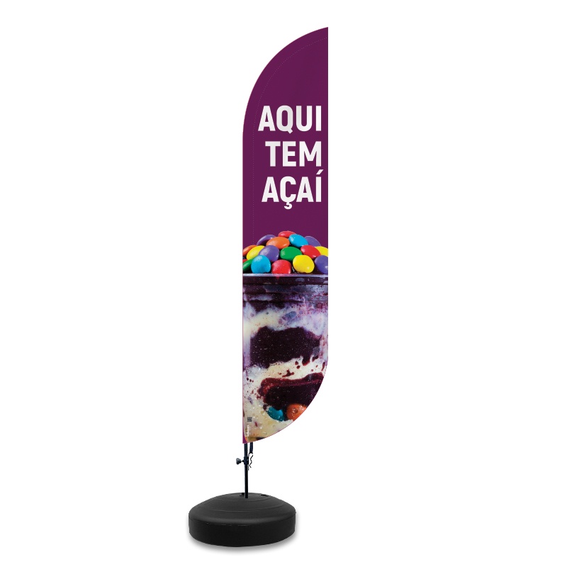 Wind Banner (Flag Banner) 3 Metros - Açaí (m2) | Shopee Brasil