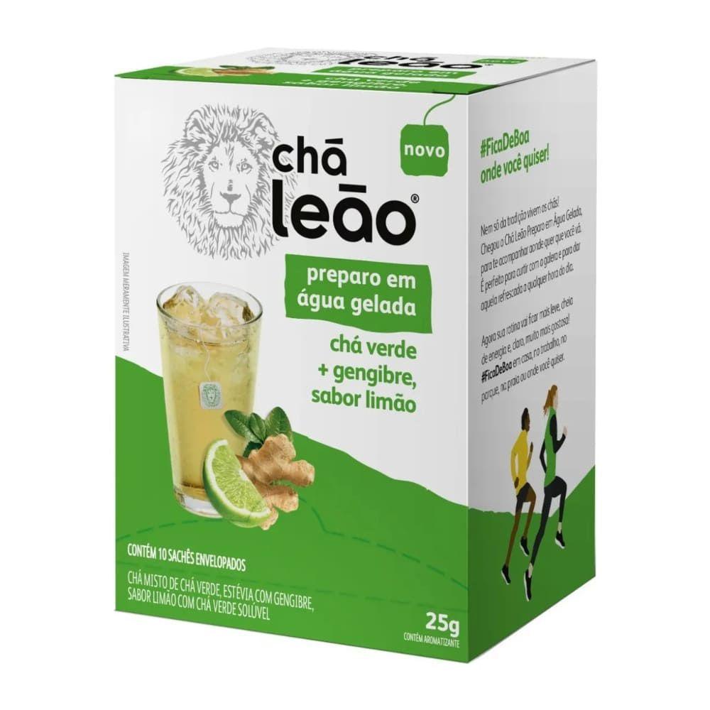 CHA LEAO COLD BREW VERDE GENGIBRE E LIMÃO (10 saches) NOVIDADES ...
