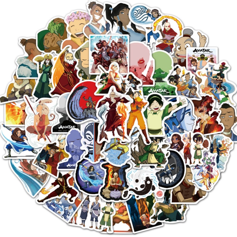 50Pcs Anime Avatar The Last Airbender Stickers for Laptop Guitar ...