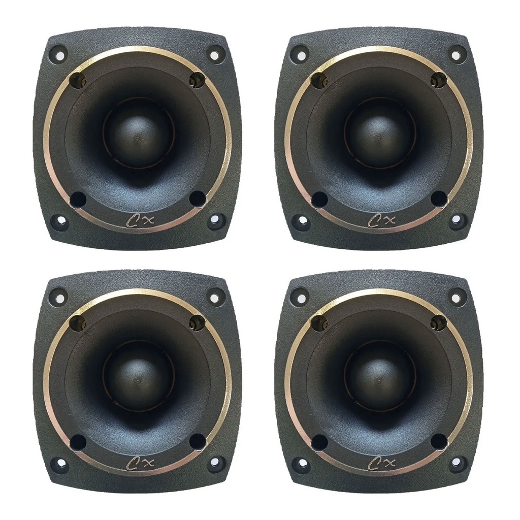 Kit 04 Super Tweeter Tuiter 150w Rms Profissional 8 Ohms Fenolico ...