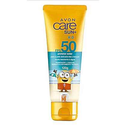PROTETOR SOLAR FATOR 50 INFANTIL MINIONS AVON CARE | Shopee Brasil