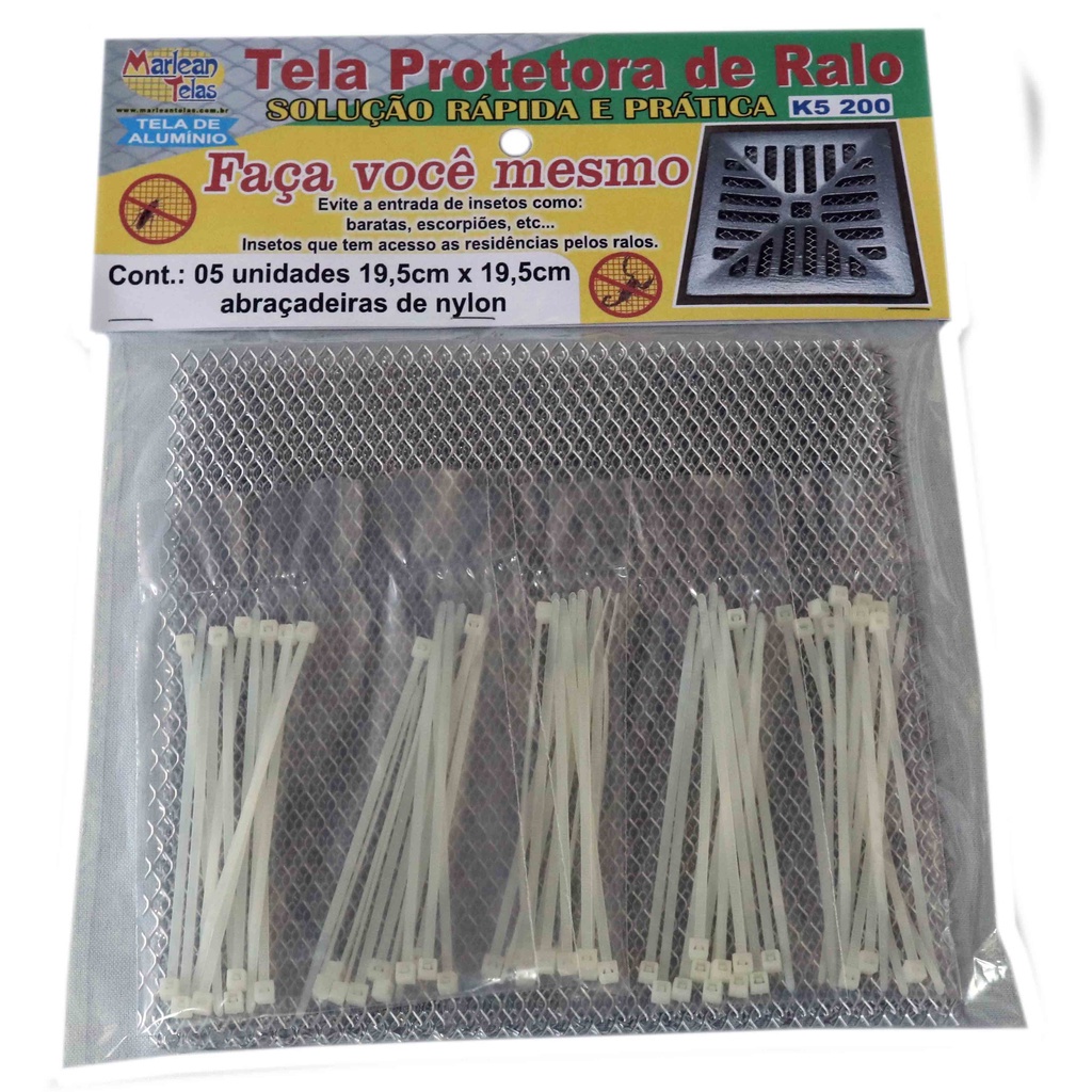 Kit Tela Protetora de Ralo K5 200 (5 unidades de 19,5cmx19,5cm ...