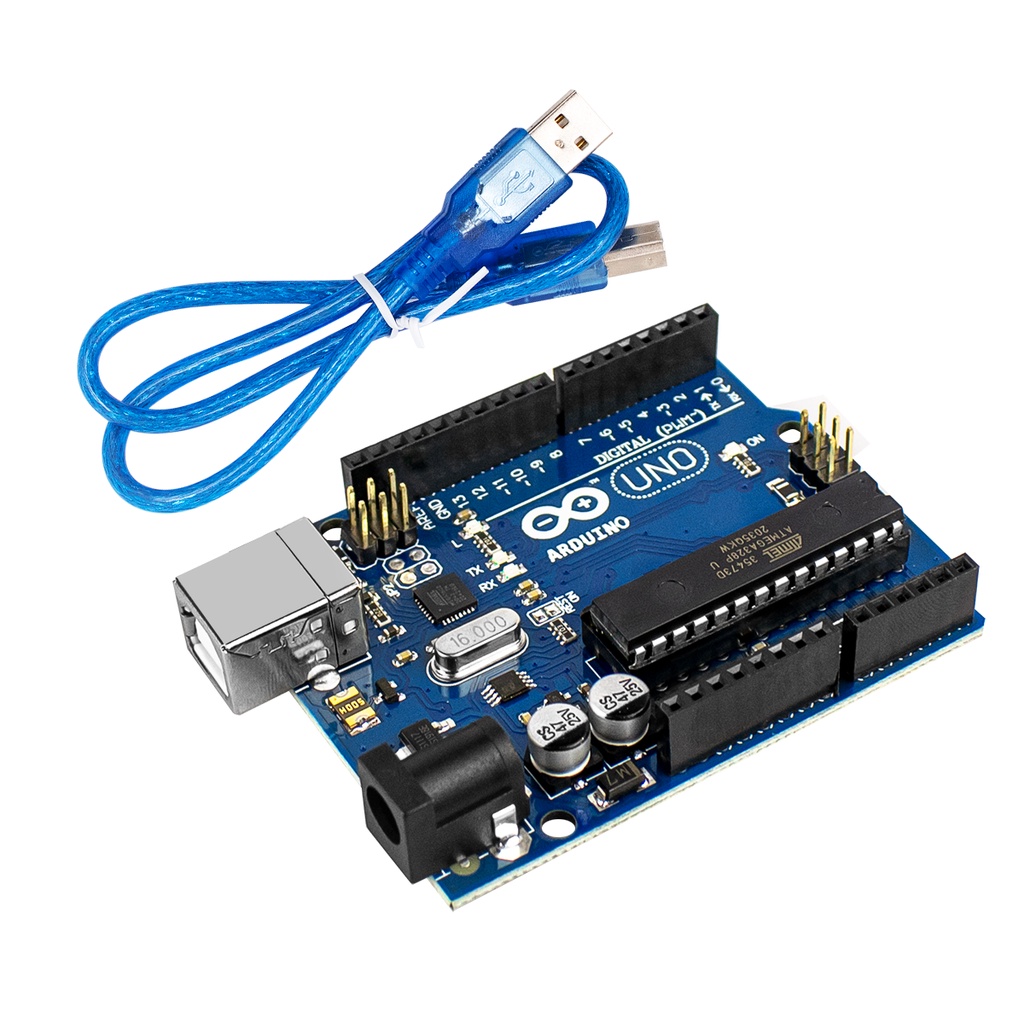 LAFVIN Placa Original UNO R3 REV3 ATmega328P Com Cabo USB Compatível Arduino | Shopee Brasil