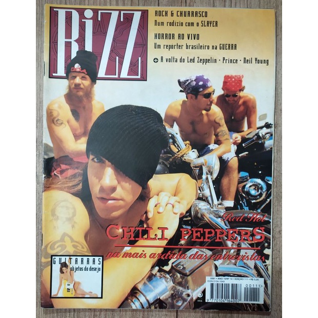 revista bizz - Red Hot Chili peppers | Shopee Brasil
