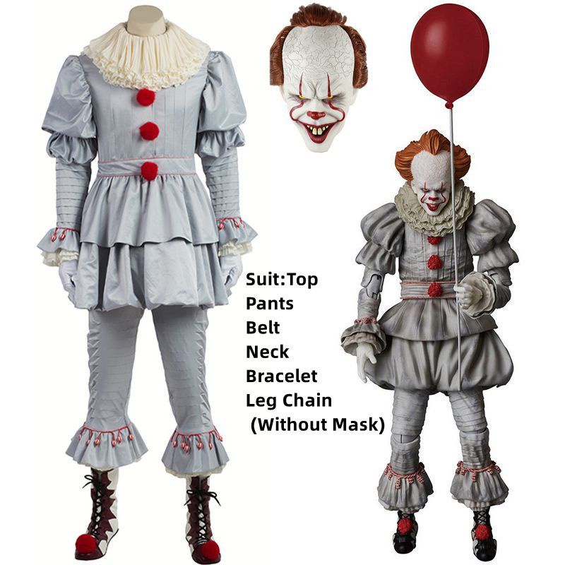 Stephen King's It Scary Clown Joker Pennywise Cosplay Traje De ...