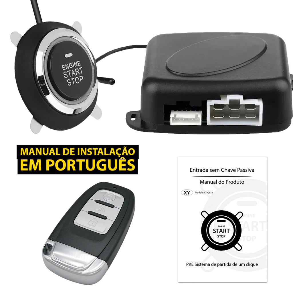Kit Start Stop veicular com partida remota pela chave e sistema PKE ...
