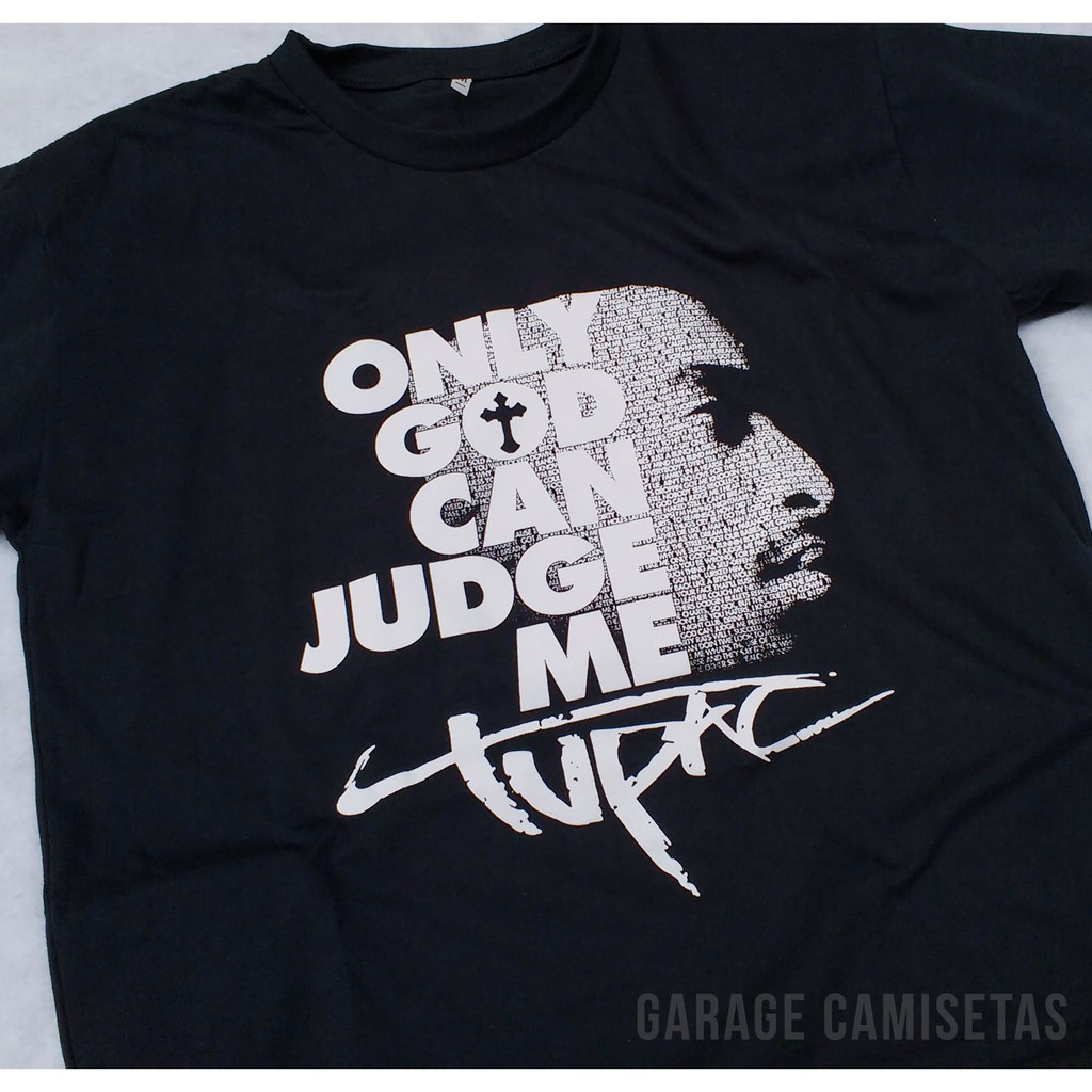 Camiseta Rap 2Pac Only God Can Judge Me Tupac Hip Hop | Shopee Brasil