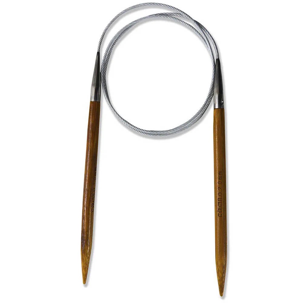 Agulha Circular para Tricô Bambu Circulo 80cm | Shopee Brasil