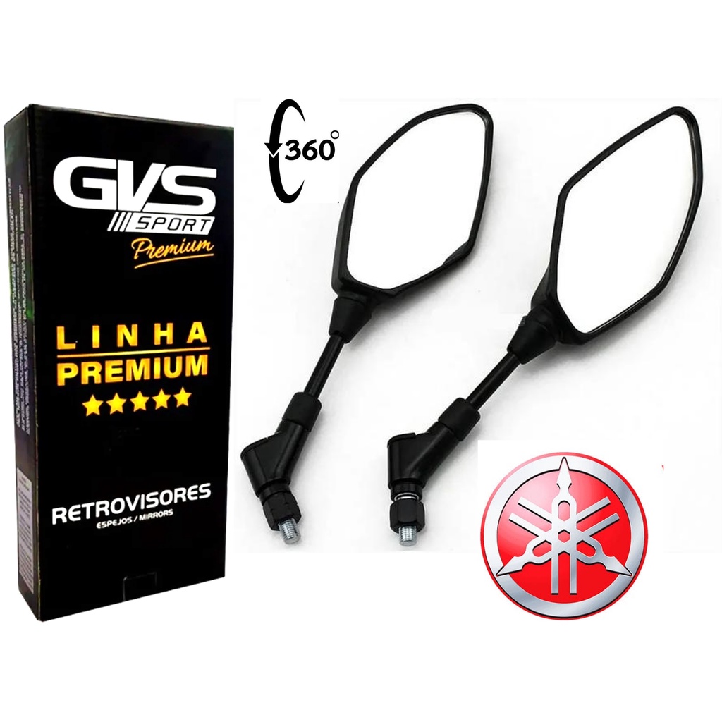 Retrovisor Fumê Gvs Premium Modelo Original Mt07 Mt03 Mt09 Lente
