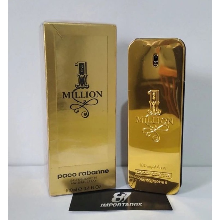 Perfume One Million Paco Rabanne 100ml - Original/Lacrado | Shopee Brasil