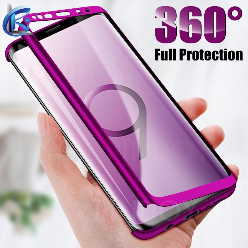 360 Samsung Galaxy S8 S9 S10 Plus Caixa Protetora Com Tudo Incluído S6 S7 Edge S10 Lite Vidro ...